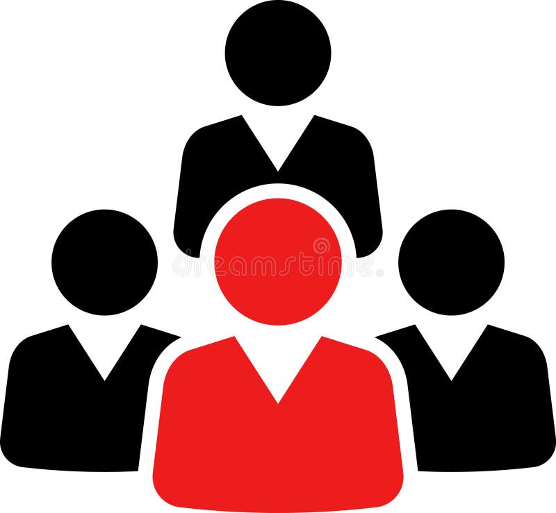 People Group Icon Set Team Worker User. Employee People Group Icon Team ...