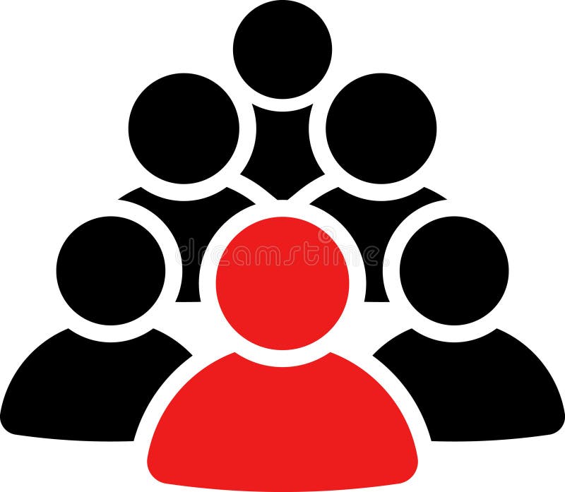 People Group Icon Set Team Worker User. Employee People Group Icon Team ...