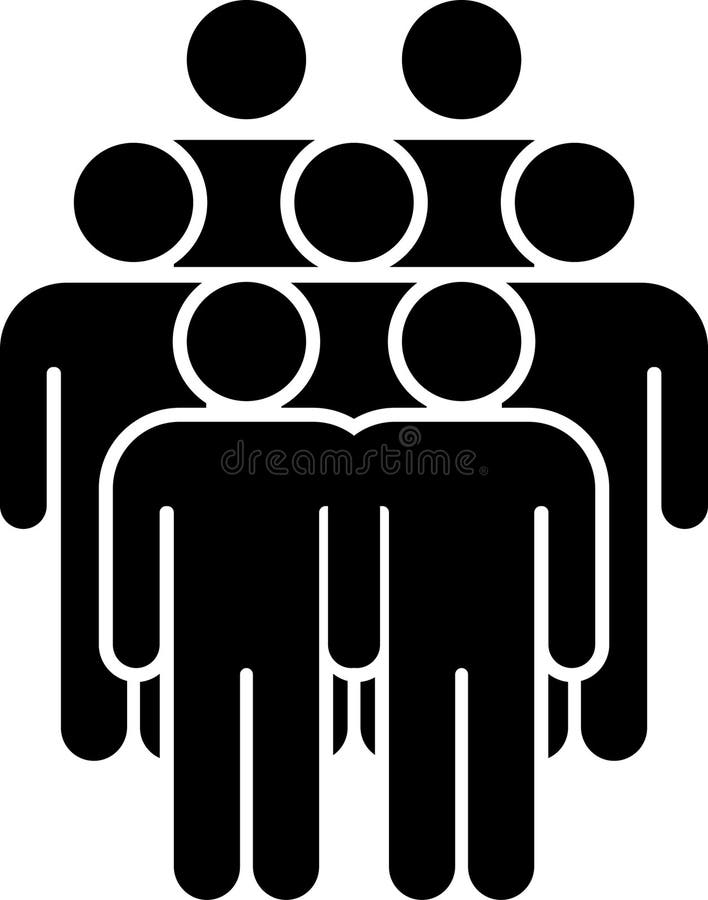 People Group Icon Set Team Worker User. Employee People Group Icon Team ...