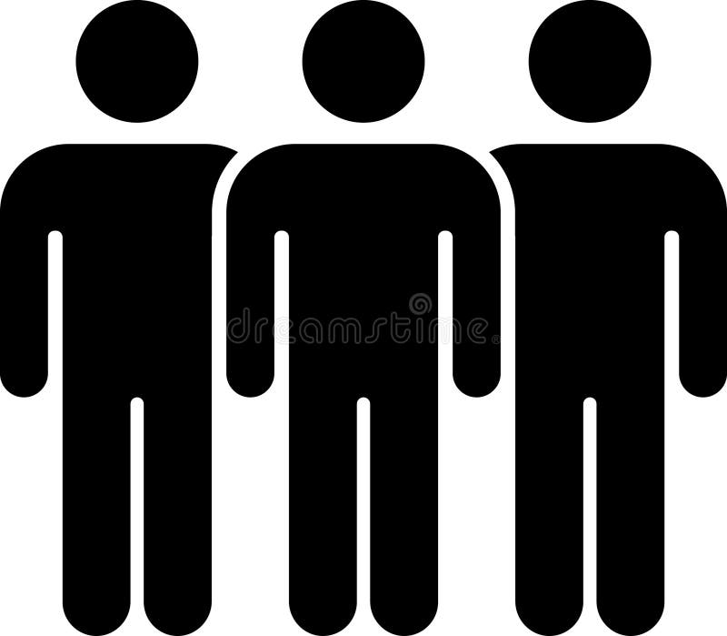 People Group Icon Set Team Worker User. Employee People Group Icon Team ...