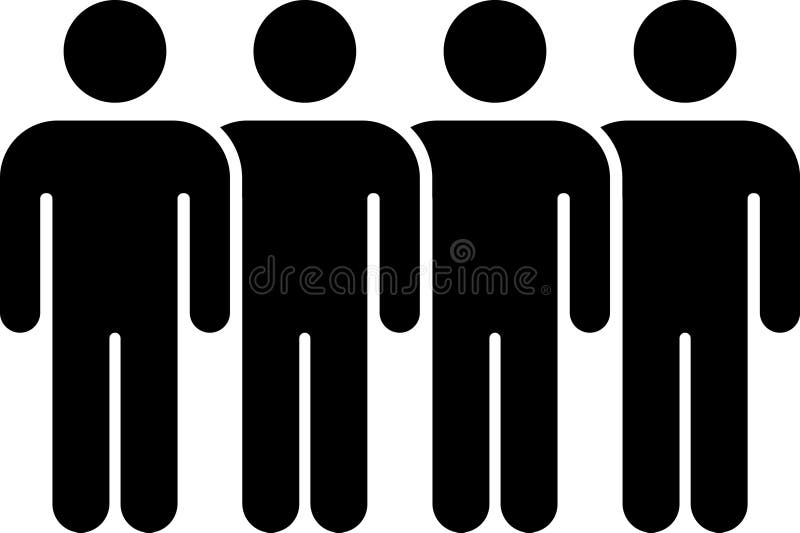 People Group Icon Set Team Worker User. Employee People Group Icon Team ...