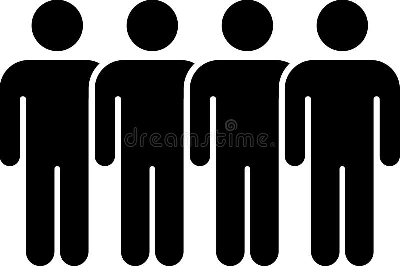 People Group Icon Set Team Worker User. Employee People Group Icon Team ...