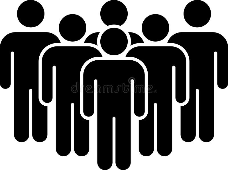 People Group Icon Set Team Worker User. Employee People Group Icon Team ...