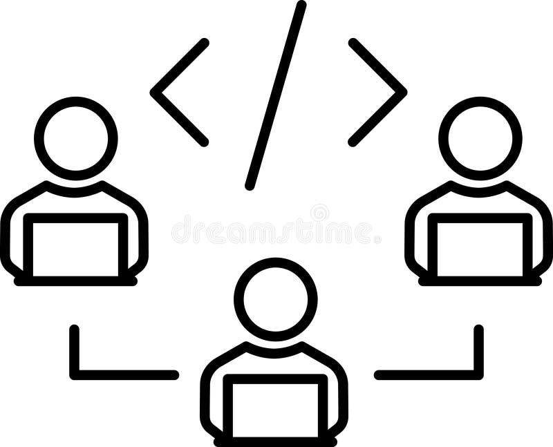 People Group Icon Set Team Worker User. Employee People Group Icon Team ...