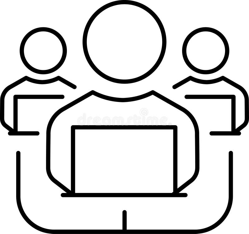 People Group Icon Set Team Worker User. Employee People Group Icon Team ...