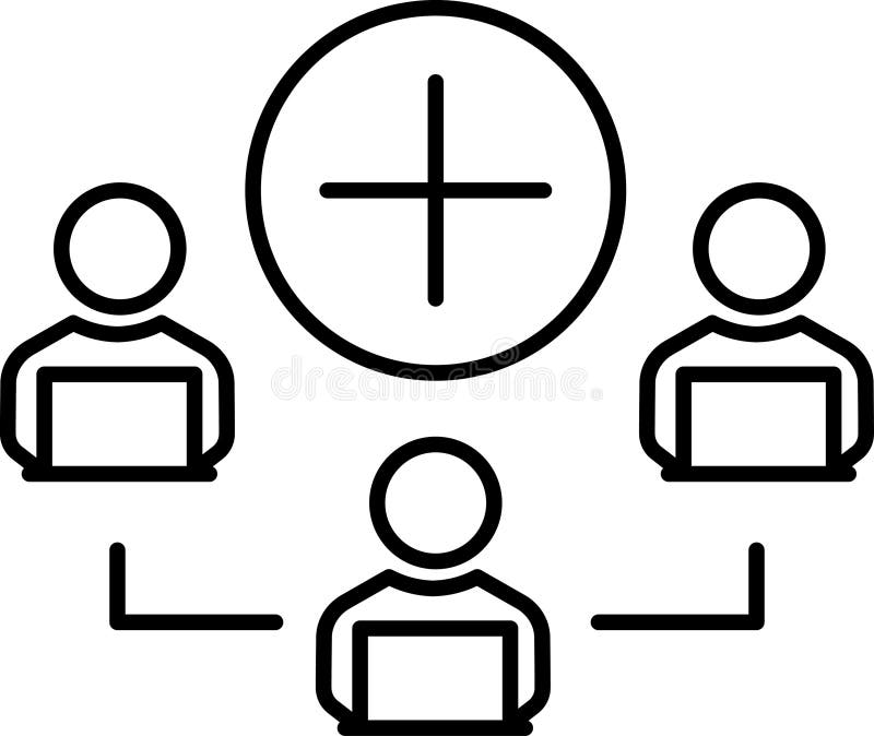 People Group Icon Set Team Worker User. Employee People Group Icon Team ...