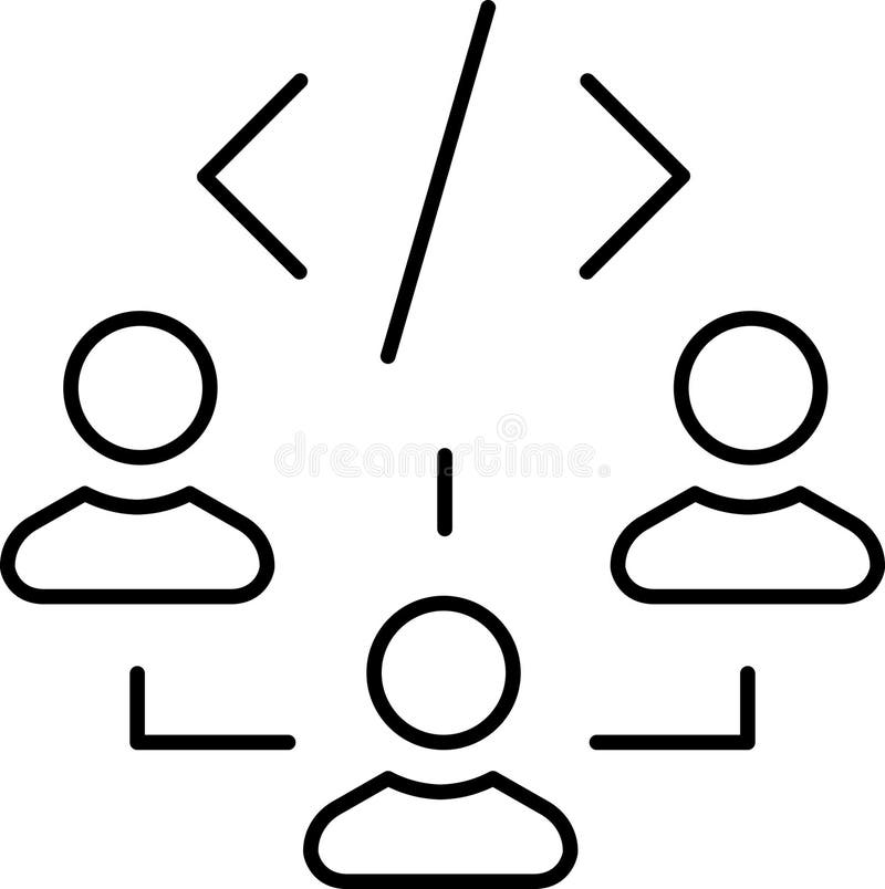 People Group Icon Set Team Worker User. Employee People Group Icon Team ...
