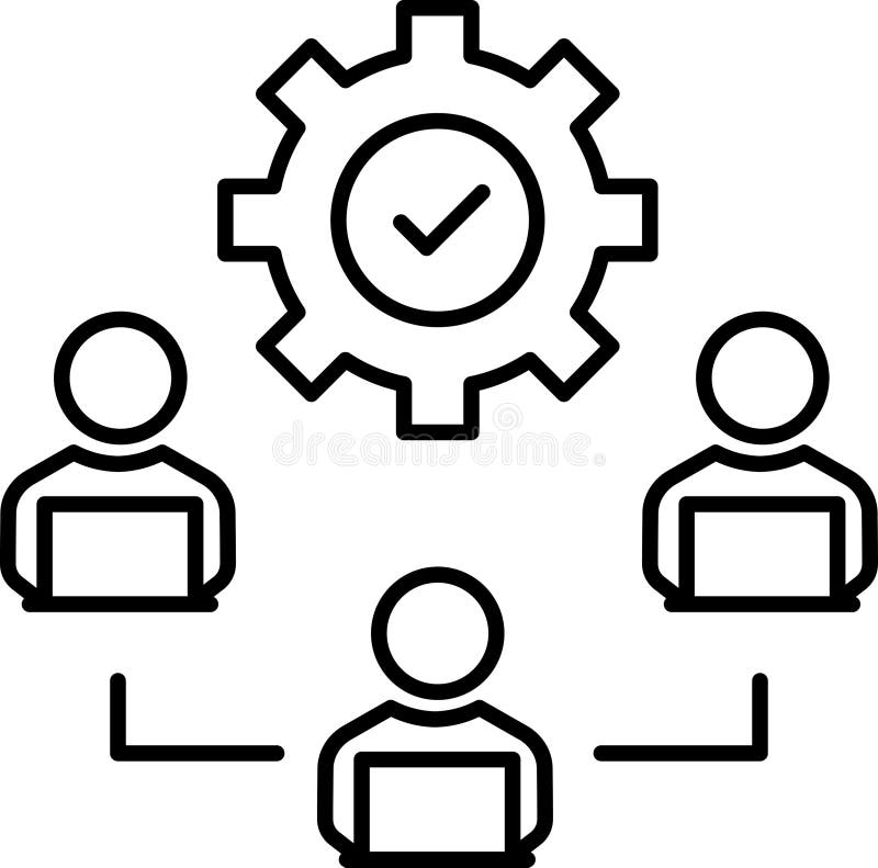 People Group Icon Set Team Worker User. Employee People Group Icon Team ...