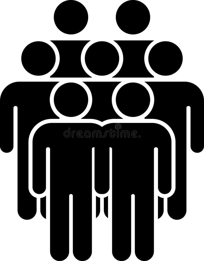 People Group Icon Set Team Worker User. Employee People Group Icon Team ...