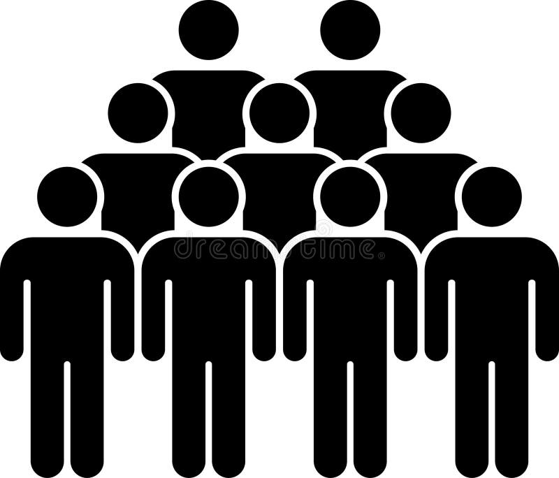 People Group Icon Set. Team of Worker. User Profile Symbol. Group of ...