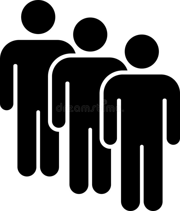 People Group Icon Set. Team of Worker. User Profile Symbol. Group of ...