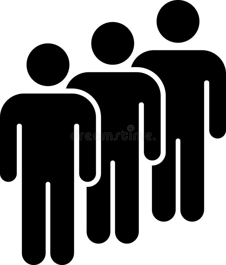 People Group Icon Set. Team of Worker. User Profile Symbol. Group of ...