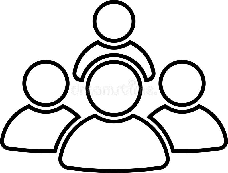People Group Icon. Team of Worker. User Profile Symbol. Group of People ...