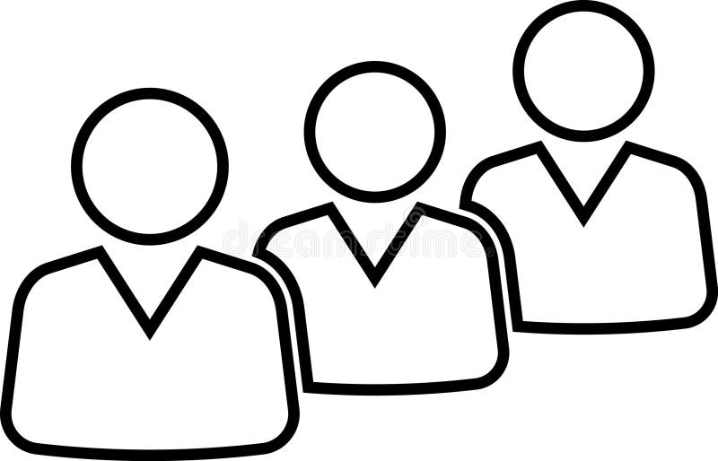 People Group Icon. Team of Worker. User Profile Symbol. Group of People ...