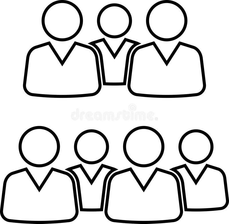 People Group Icon. Team of Worker. User Profile Symbol. Group of People ...