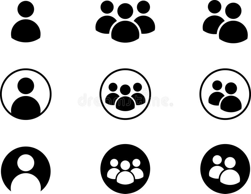 People Group Icon. Team of Worker. User Profile Symbol. Group of People ...