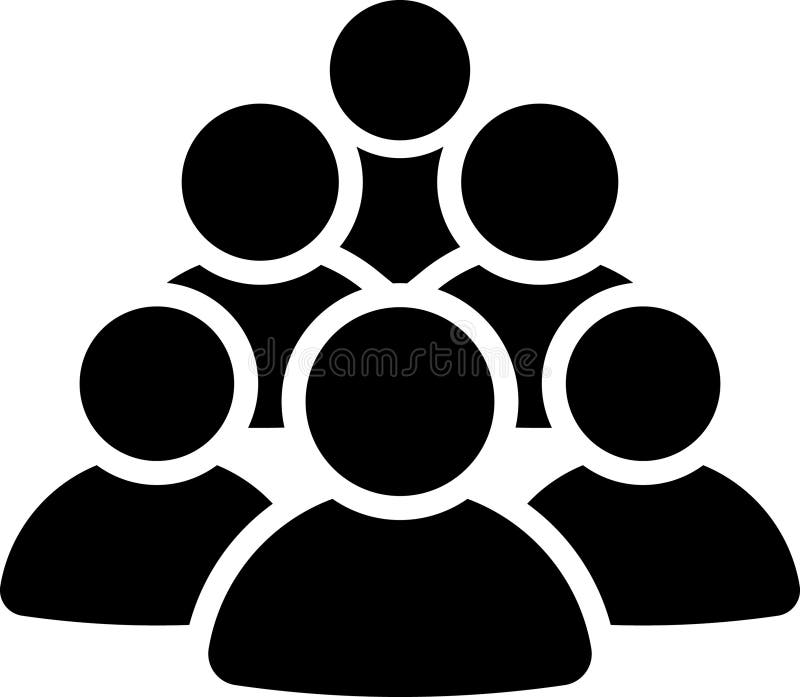 People Group Icon. Team of Worker. User Profile Symbol. Group of People ...