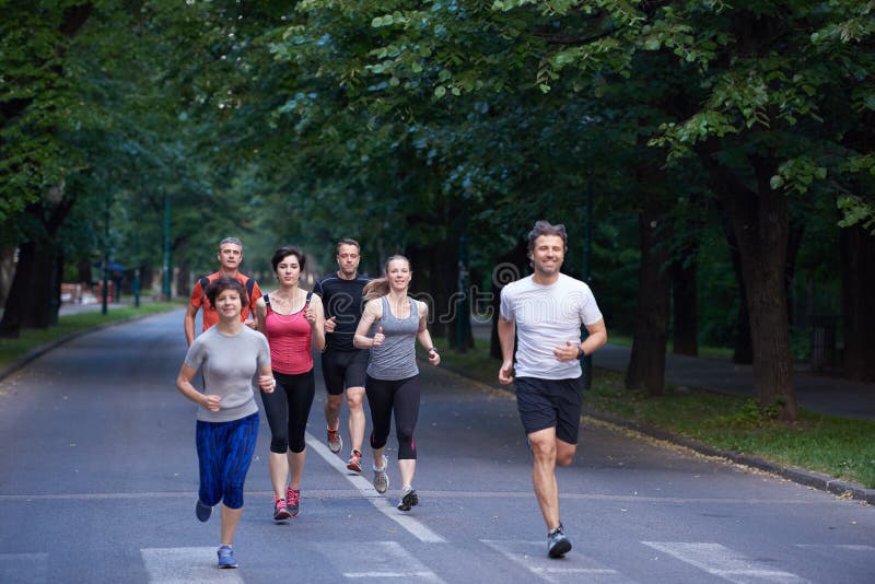People group jogging stock image. Image of jogging, outside - 60834155