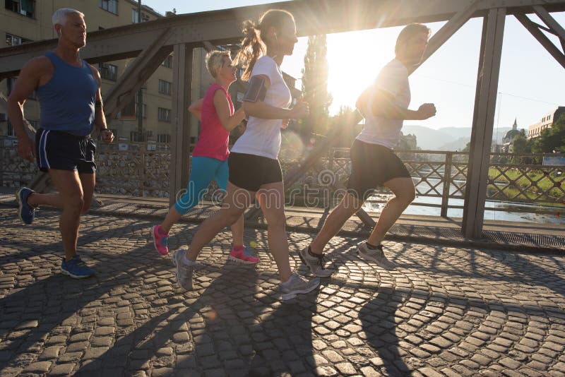 People group jogging stock photo. Image of healthy, runners - 71986882