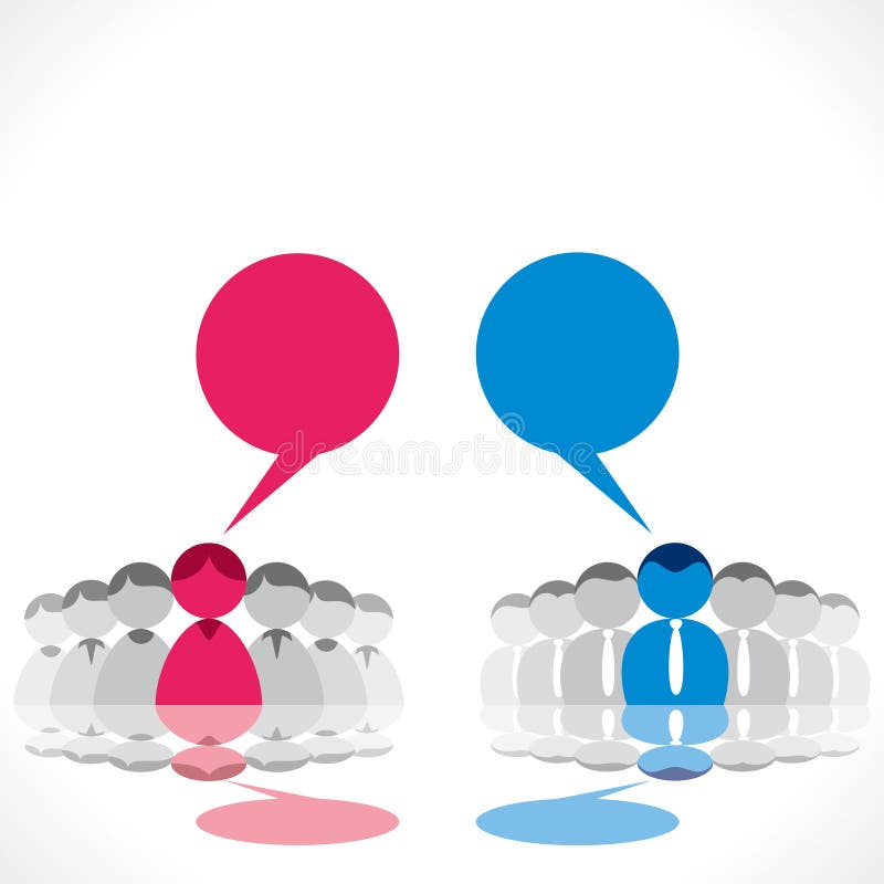 People group discussion stock vector. Illustration of alliance - 36143936