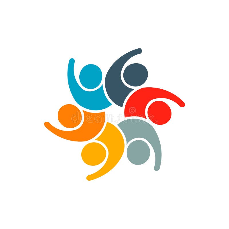 People Group Participation Logo. Stock Vector - Illustration of ...