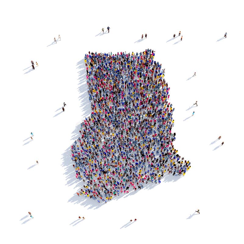 People Group Shape Map Chana Stock Photo - Image of continent, data ...