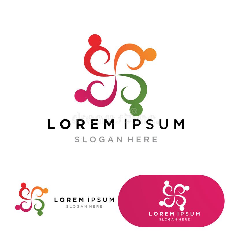 People Group ,team Friends Logo Vector Stock Vector - Illustration of ...