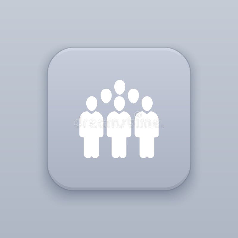 People Groups Button, Best Vector Stock Vector - Illustration of icon ...