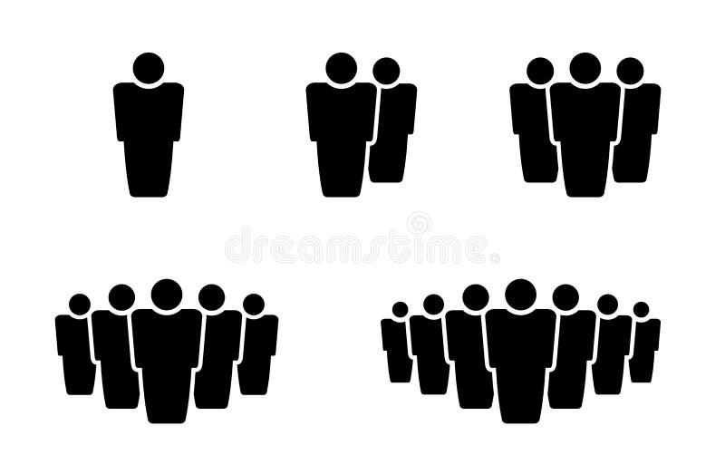 People groups simple stock vector. Illustration of employee - 125453565
