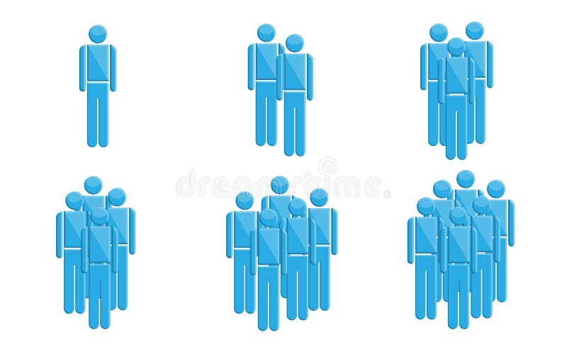 People in groups symbols stock vector. Illustration of graphic - 100936401