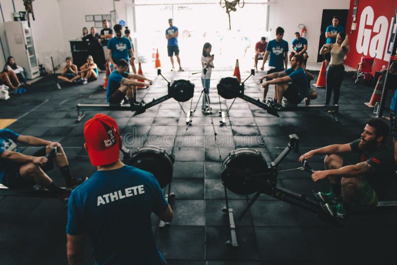 People in Gym stock photo. Image of structure, recreation - 105661788
