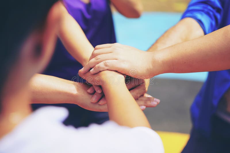 People Hand Assemble Corporate Meeting Teamwork Concept Stock Image ...