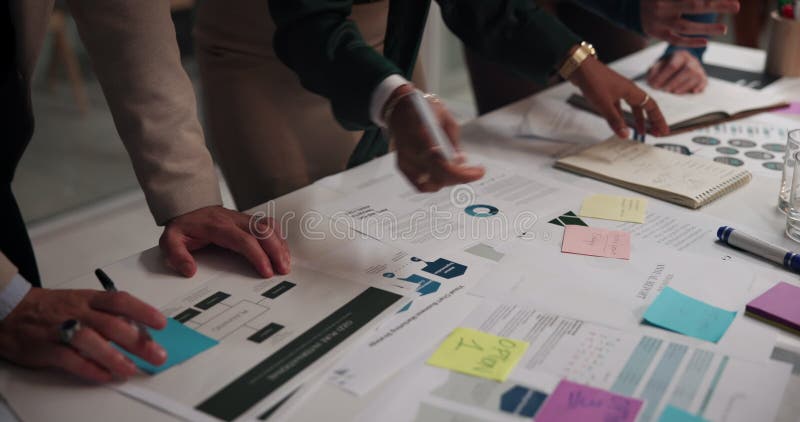 People Hands, Paper and Writing in Office for Planning, Campaign ...