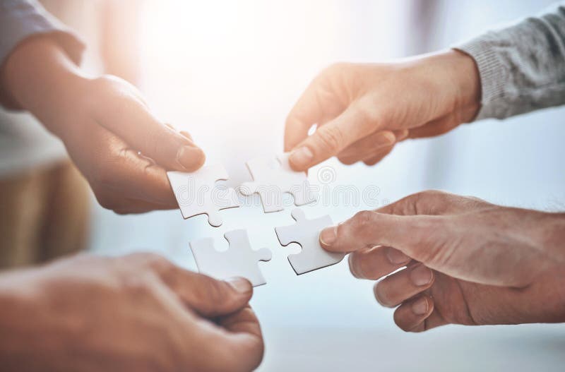 People, Hands and Puzzle Together for Partnership, Problem Solving and ...