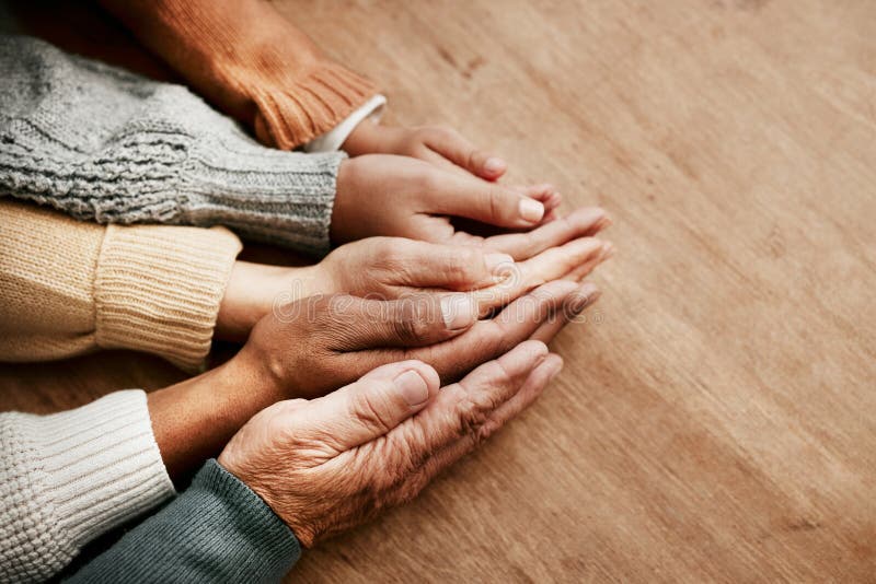 People, Hands Together and Generations in Care Above on Mockup for ... People, Hands Together and Generations in Care Above on Mockup for ...