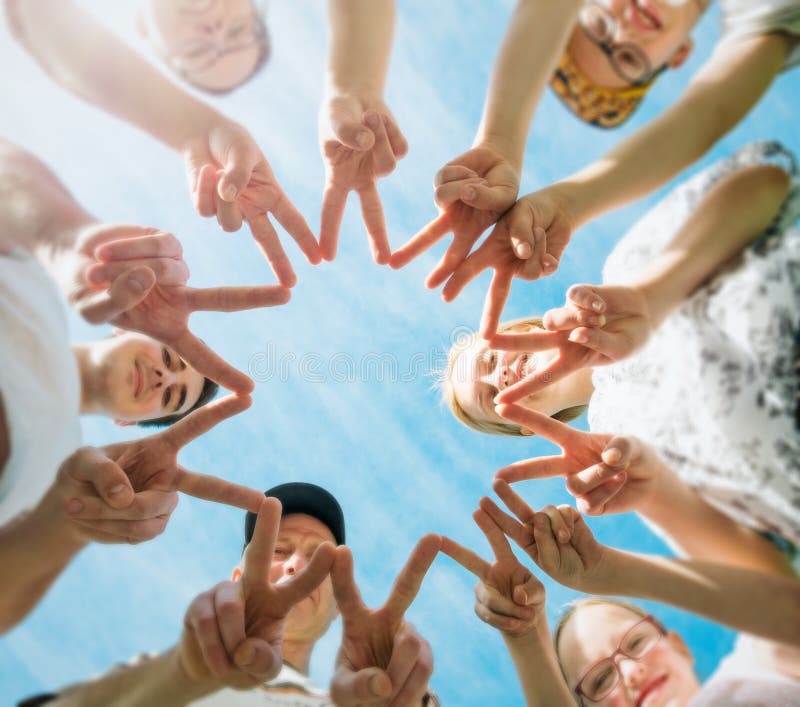 People hands together stock photo. Image of community - 94629768