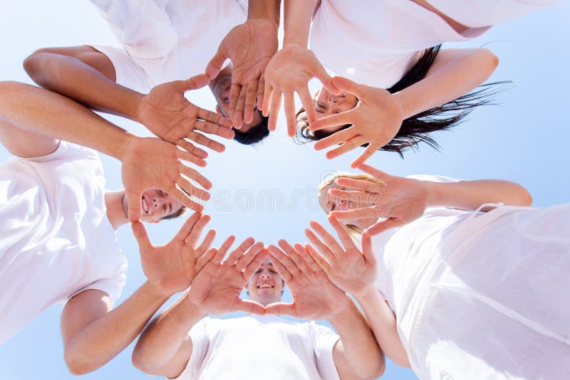 People hands together stock image. Image of circle, handsome - 36517601