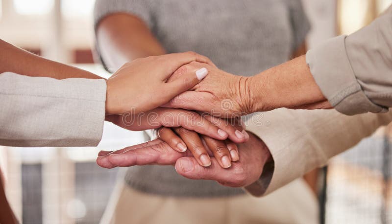 People, Hands and Unity in Trust for Community, Agreement or Teamwork ...