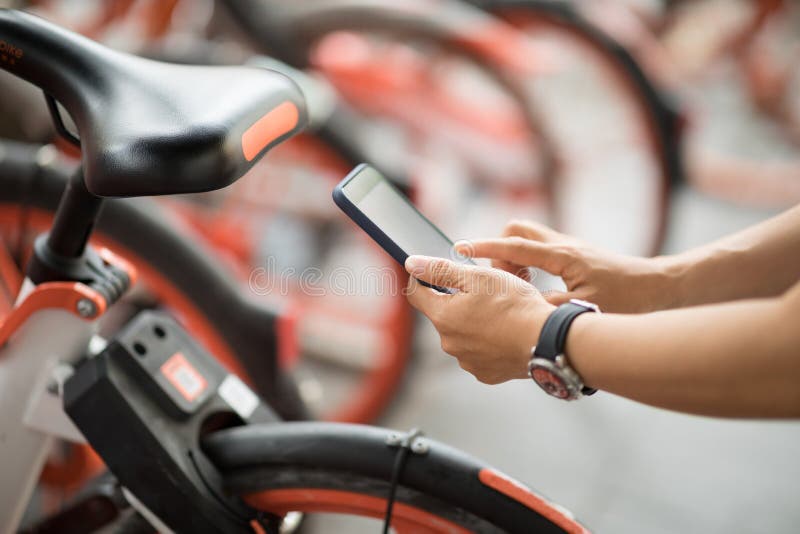 People Hands Using Smartphone Scanning the QR Code Stock Photo - Image ...