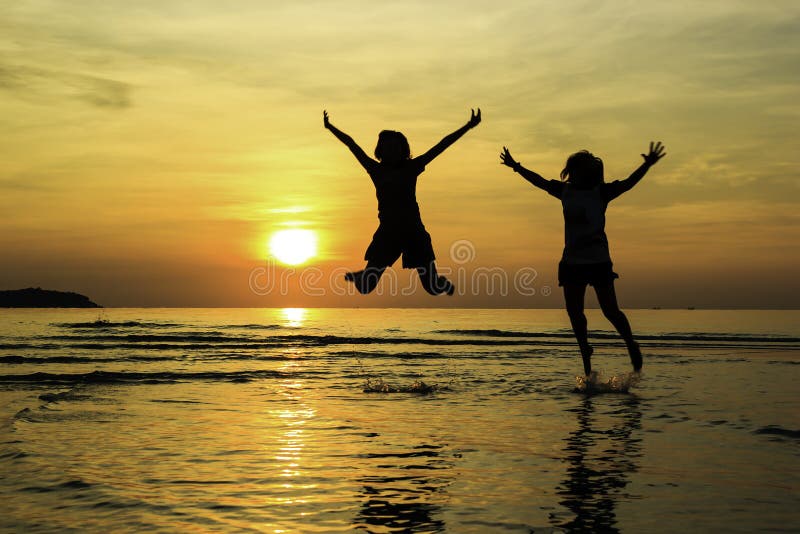 People happy at sunrise stock photo. Image of silhouette - 54339176