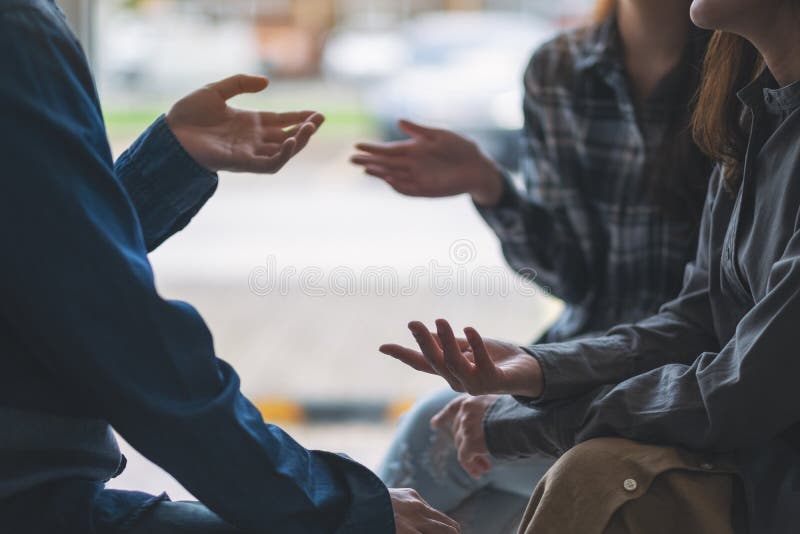 People Having Conversation Together Stock Photo - Image of body, male ...