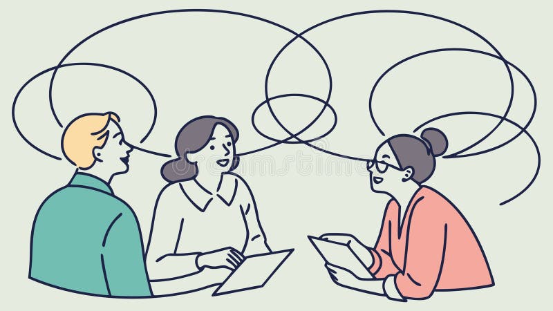 Two People Having Discussion Stock Illustrations – 534 Two People ...