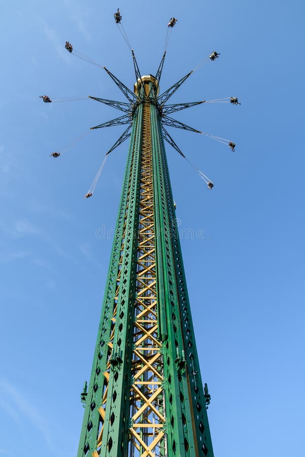 People Having Fun in Carousel Swing Ride Stock Image - Image of ...