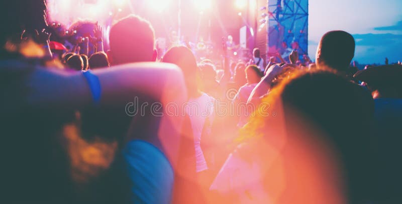 People Having Fun at the Concert. Stock Photo - Image of event ...