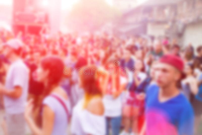 People Having Fun at the Concert. Stock Photo - Image of crowd, disco ...