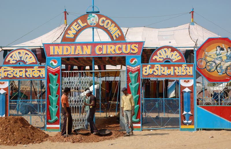 People are Having Fun at Indian Circus, Pushkar,India Editorial Image ...