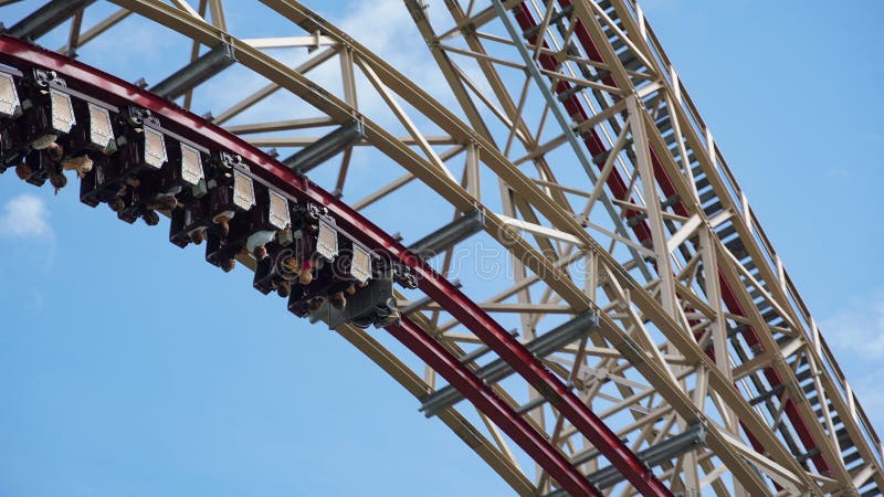 People Having Fun on the Zadra Roller Coaster at the Energylandia ...