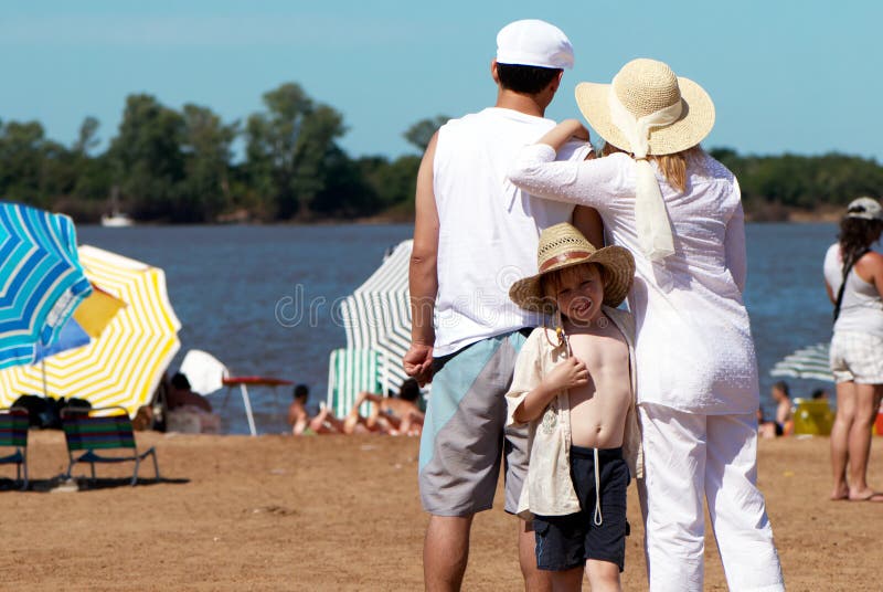 People Having a Rest on the River Stock Image - Image of human ...