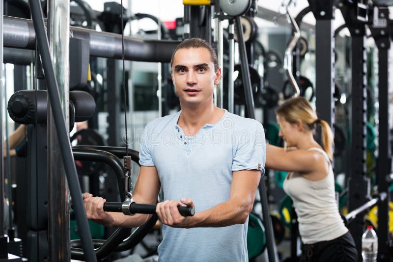 People Having Strength Training Stock Image - Image of club, lesson ...