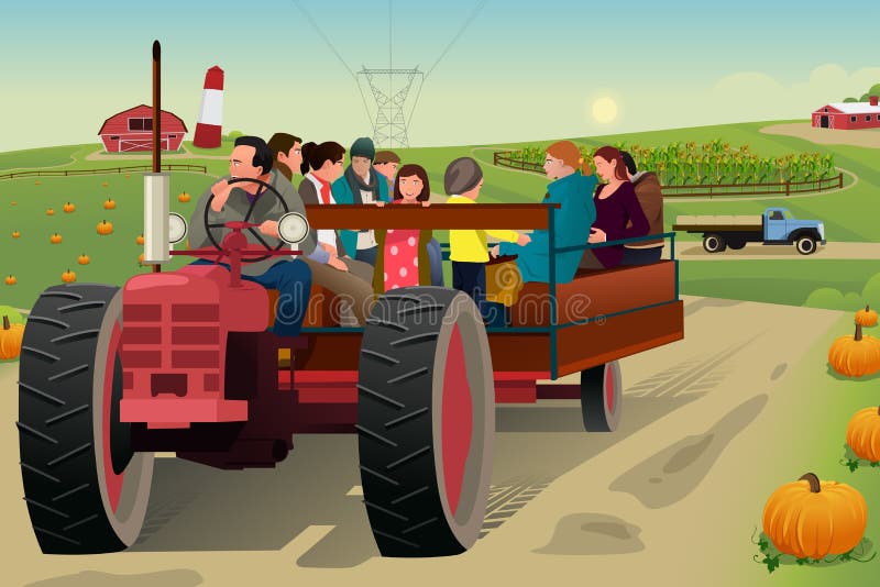 Free Fall Hayride Clipart
